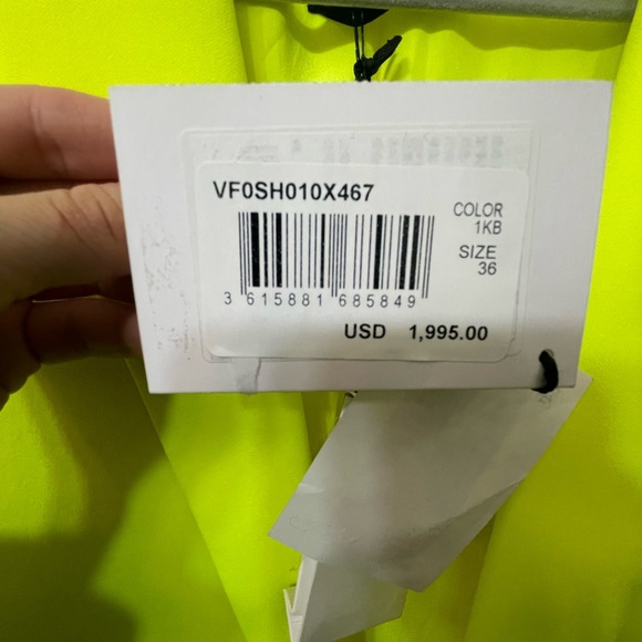 Balmain | Jackets & Coats | Balmain Neon Yellow Blazer Size 36 Nwt ...